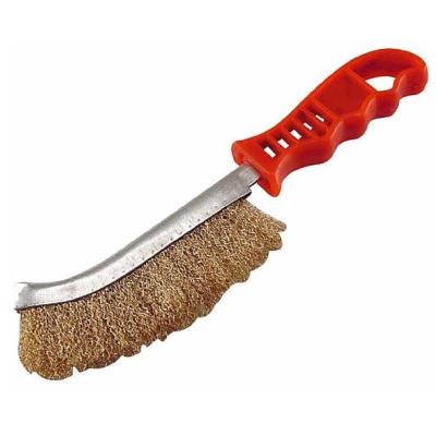 Kefa zahnutá drôtená pomosadzená drôt 0,3 plastová rukoväť ExTol ...